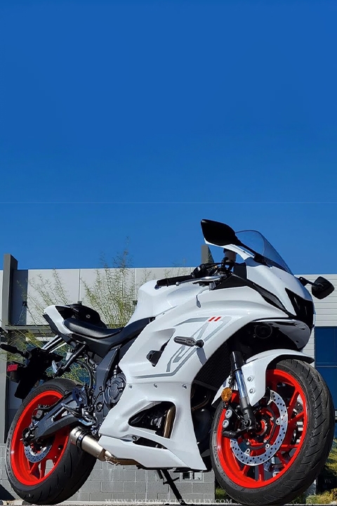 Yamaha R6 White Wallpaper